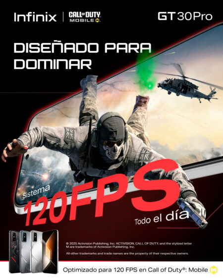 El Infinix GT 30 Pro ofrece 120 FPS constantes por todo el día en Call ...
