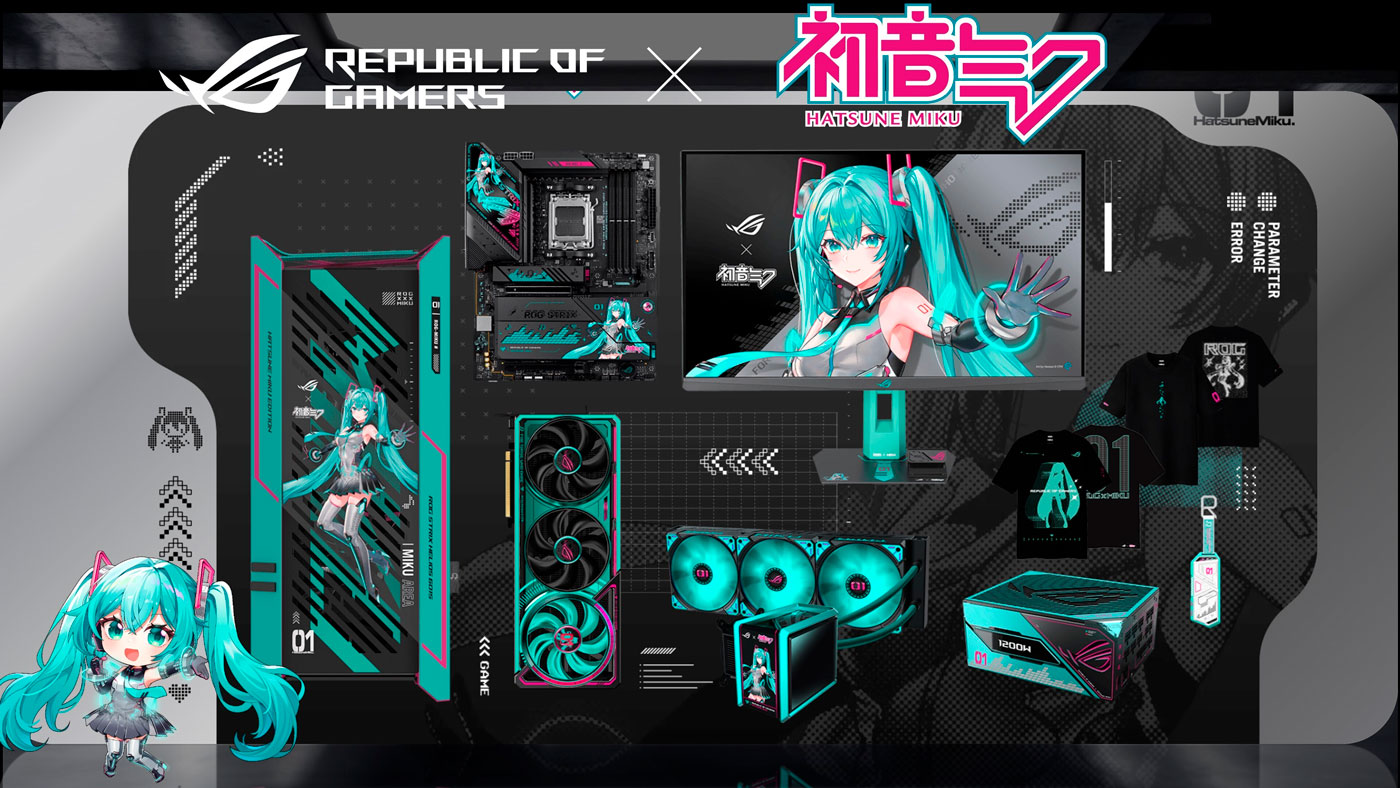 ASUS Republic of Gamers presenta la colección ROG x Hatsune Miku ...